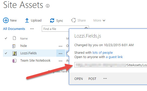 Embedding your JavaScript into a SharePoint page – David Lozzi
