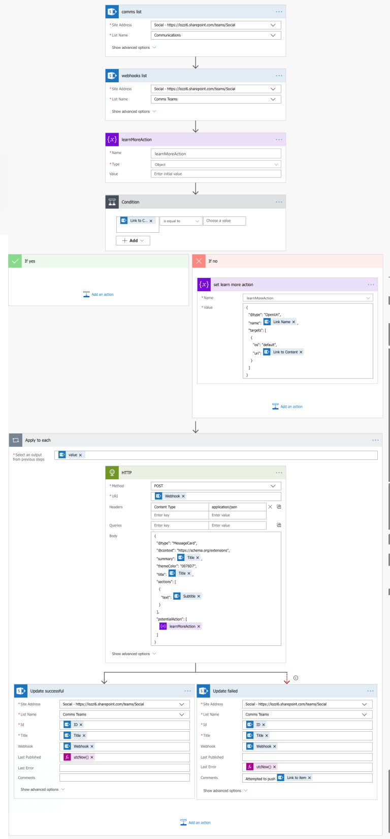Creating a communication process in Microsoft Teams with Power Automate ...